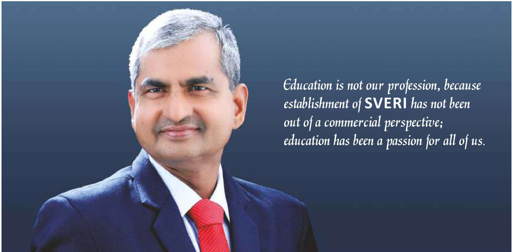 Founder Secretary Message – SVERI's College of Engineering, Pandharpur